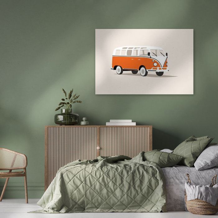 Portret zijkant tijger kleur - Sfeer aan de Muur