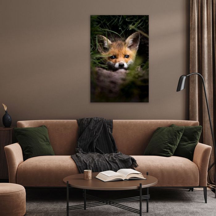 Portret Van Het Slimme Varkentje - Sfeer aan de Muur