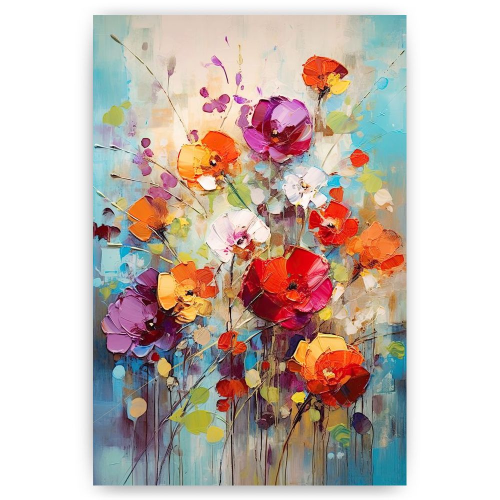 Eenvoudige bloem - Sfeer aan de Muur